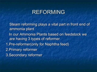 A presentation on reformer new | PPT