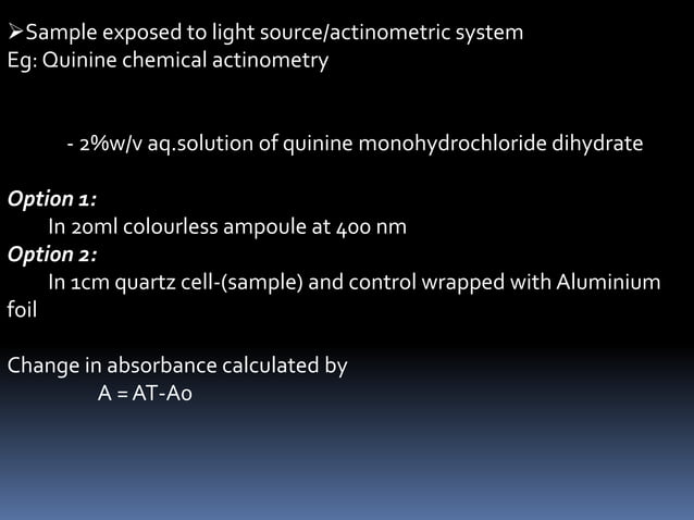 A presentation on regulatory guidelines for photostability testing ...