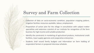 A Presentation on Rural Agricultural Work Experience (RAWE) | PPTX