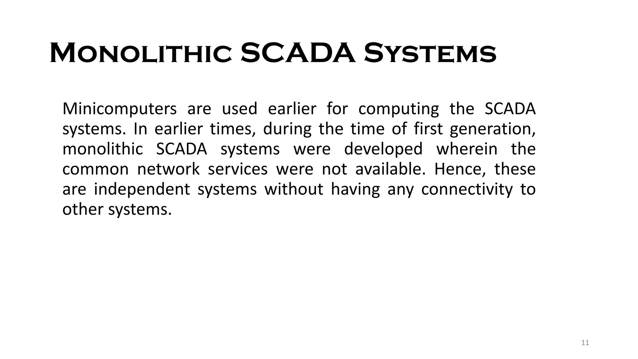 A presentation on scada system | PDF