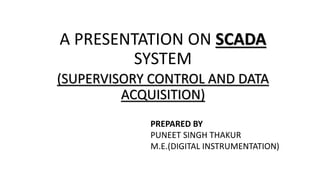 A presentation on scada system | PDF