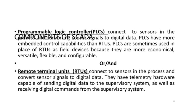 A presentation on scada system | PDF