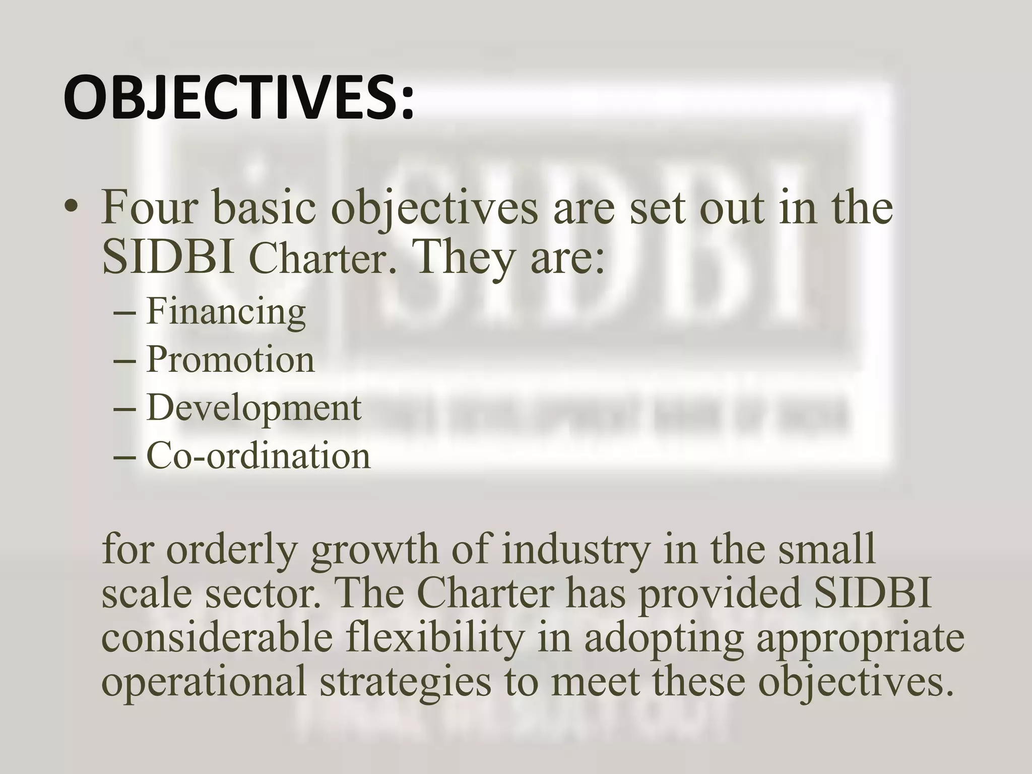 Sidbi an introduction | PPT