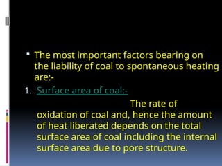 A presentation on Spontaneous Combustion in mines.pptx