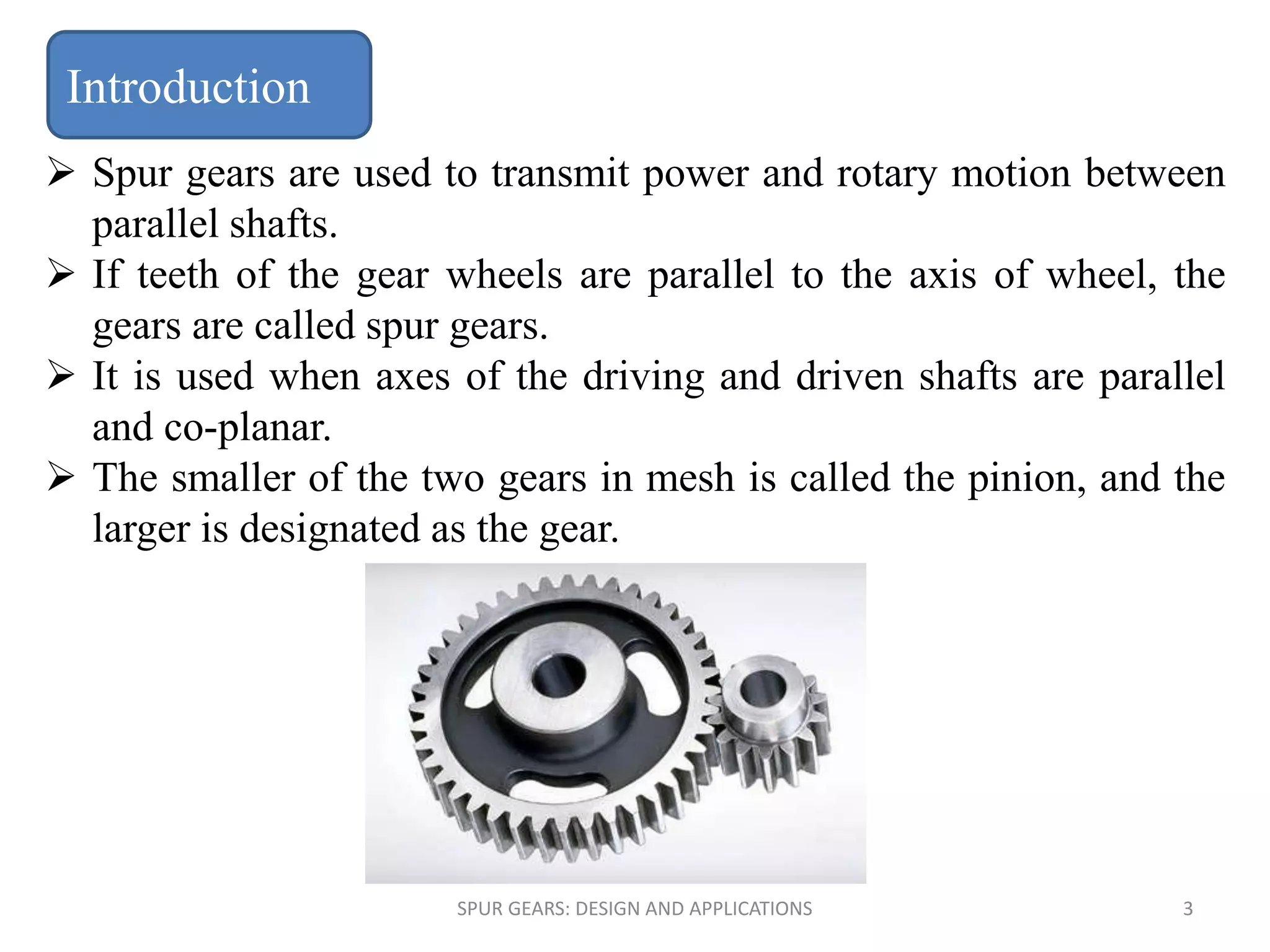 A presentation on spur gear | PDF