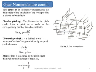 A presentation on spur gear | PDF