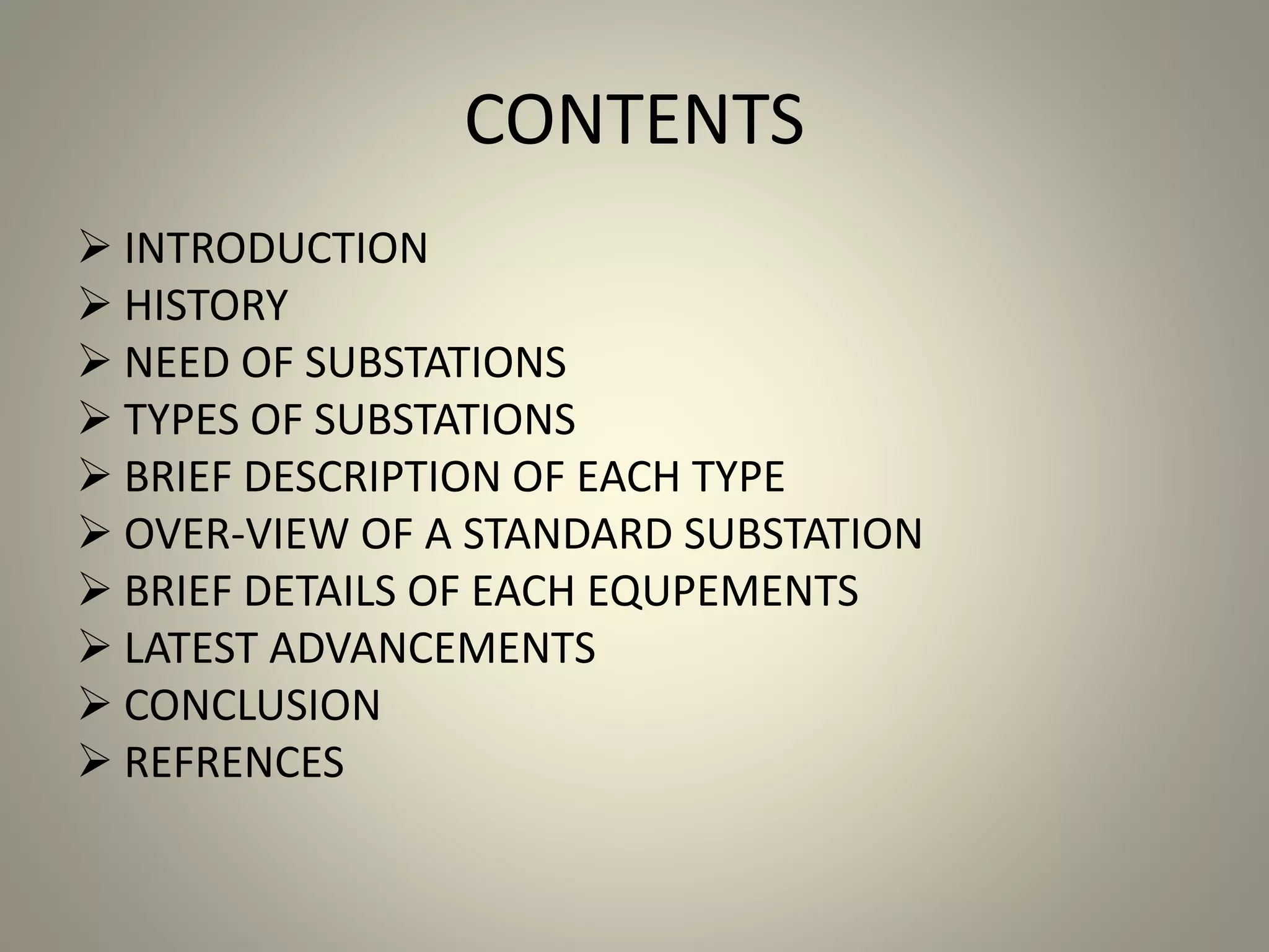 SUBSTATION OVERVIEW - A presentation on substation | PPTX
