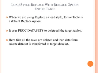 A presentation on table loader transformation | PPTX