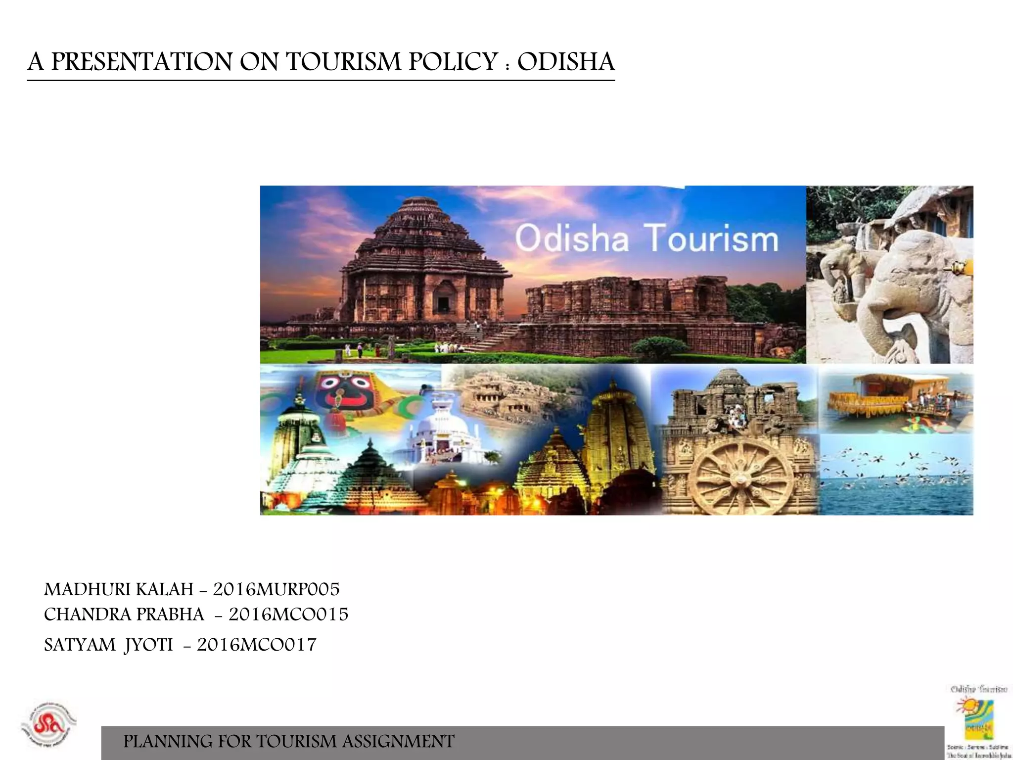 A presentation on tourism policy odisha | PPT