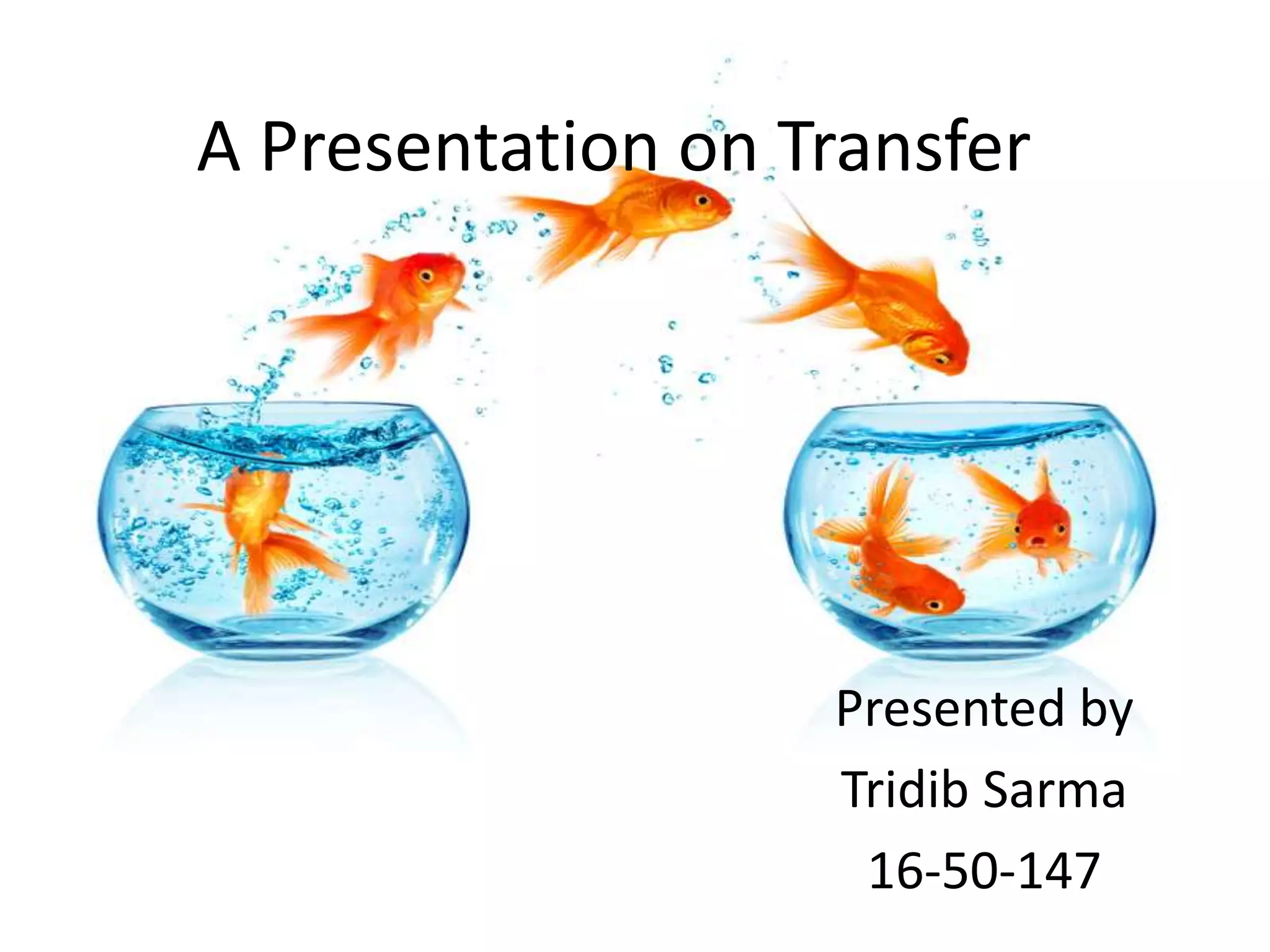 A presentation on transfer | PPTX