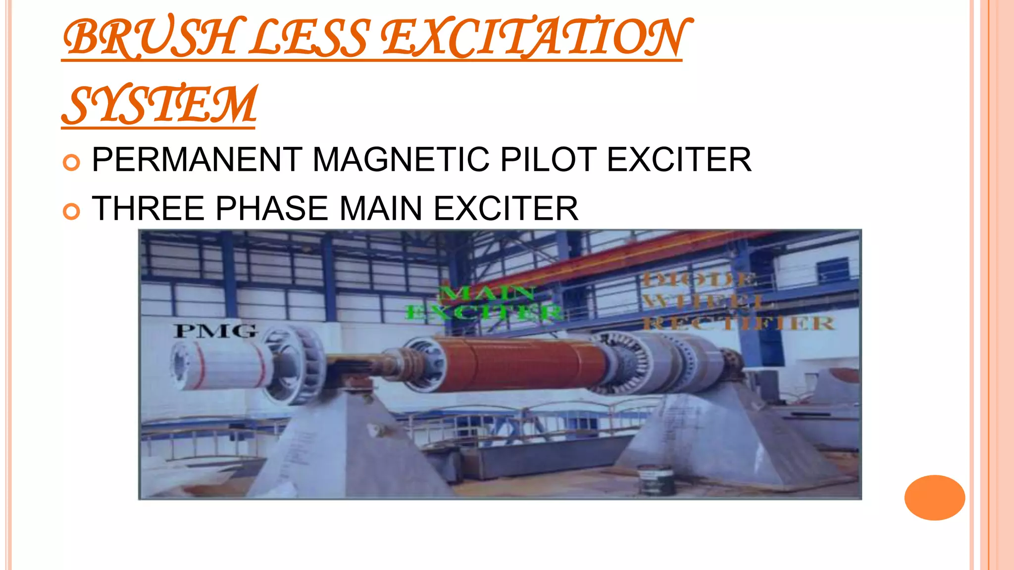 A presentation on turbogenerator and excitor | PPTX