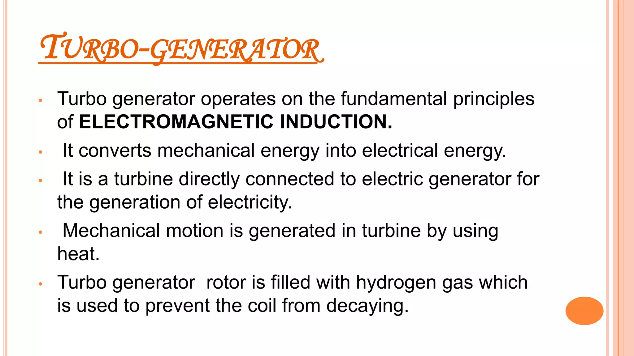 A presentation on turbogenerator and excitor | PPTX