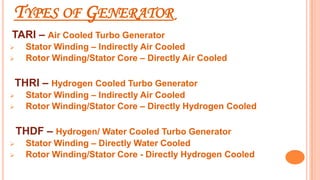 A presentation on turbogenerator and excitor | PPTX