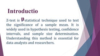 A Presentation on z test for B-Com .pptx