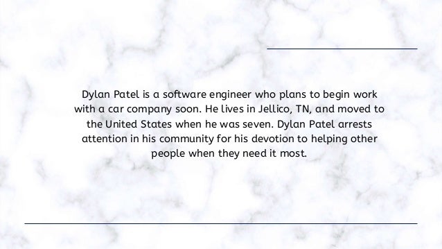 A presentation to introduction about Dylan Patel.pptx