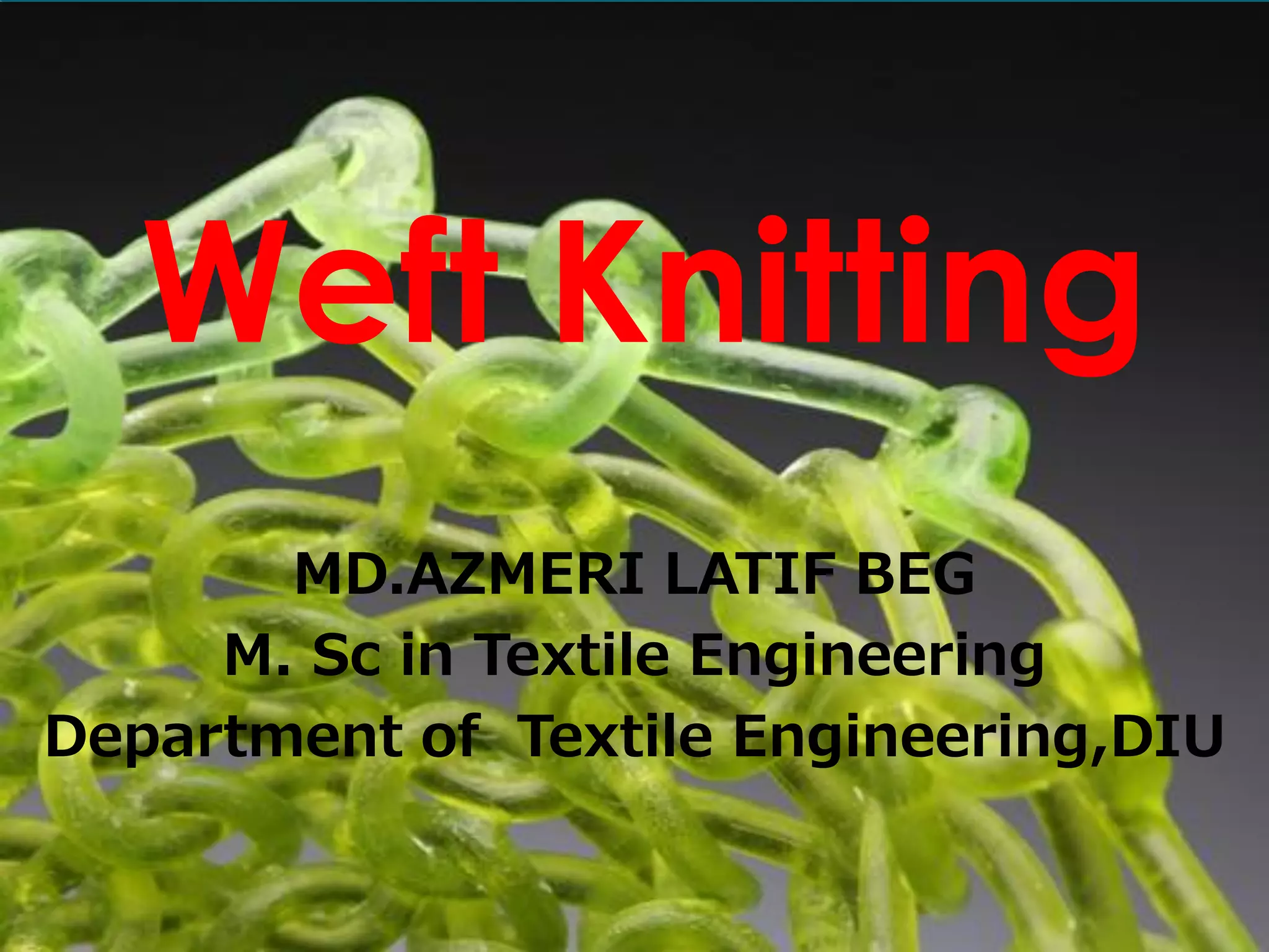 Weft Knitting | PDF