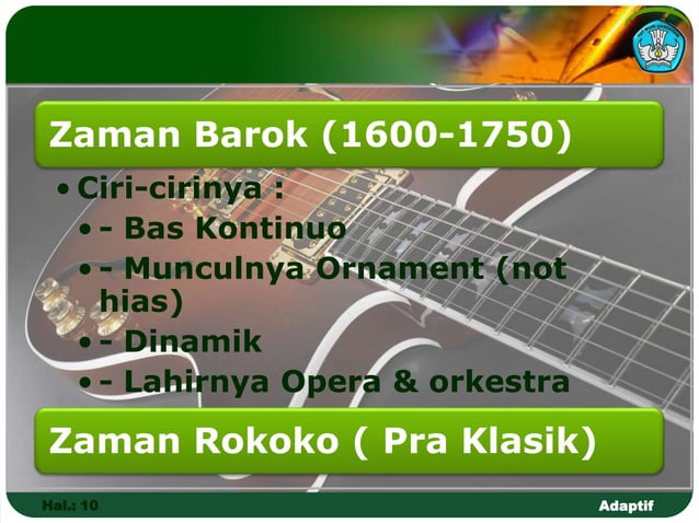 Apresiasi karya seni musik 1 | PPTX