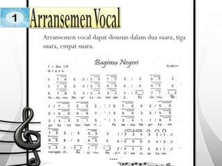 APRESIASI KARYA SENI MUSIK NUSANTARA 1 aransemen.ppt