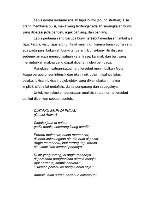 Apresiasi puisi | DOC