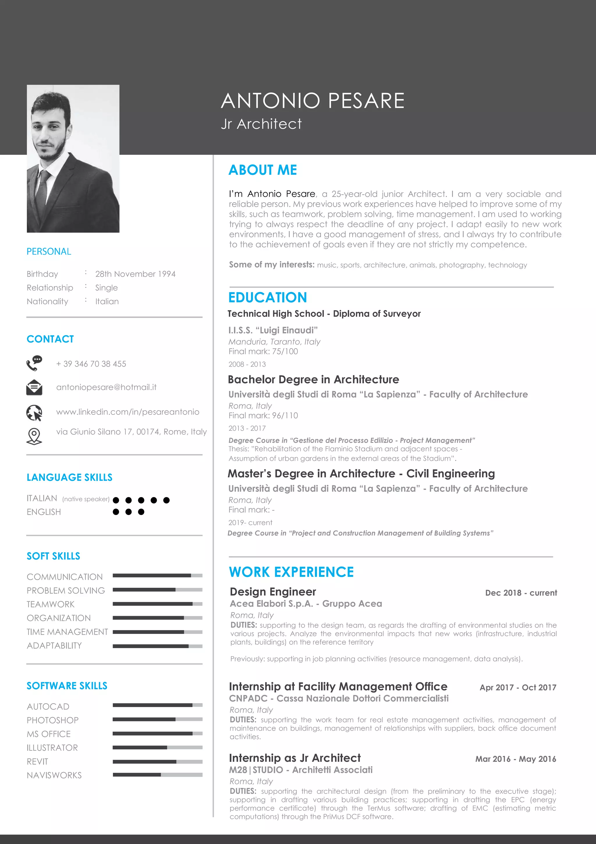 Antonio Pesare Resume | PDF
