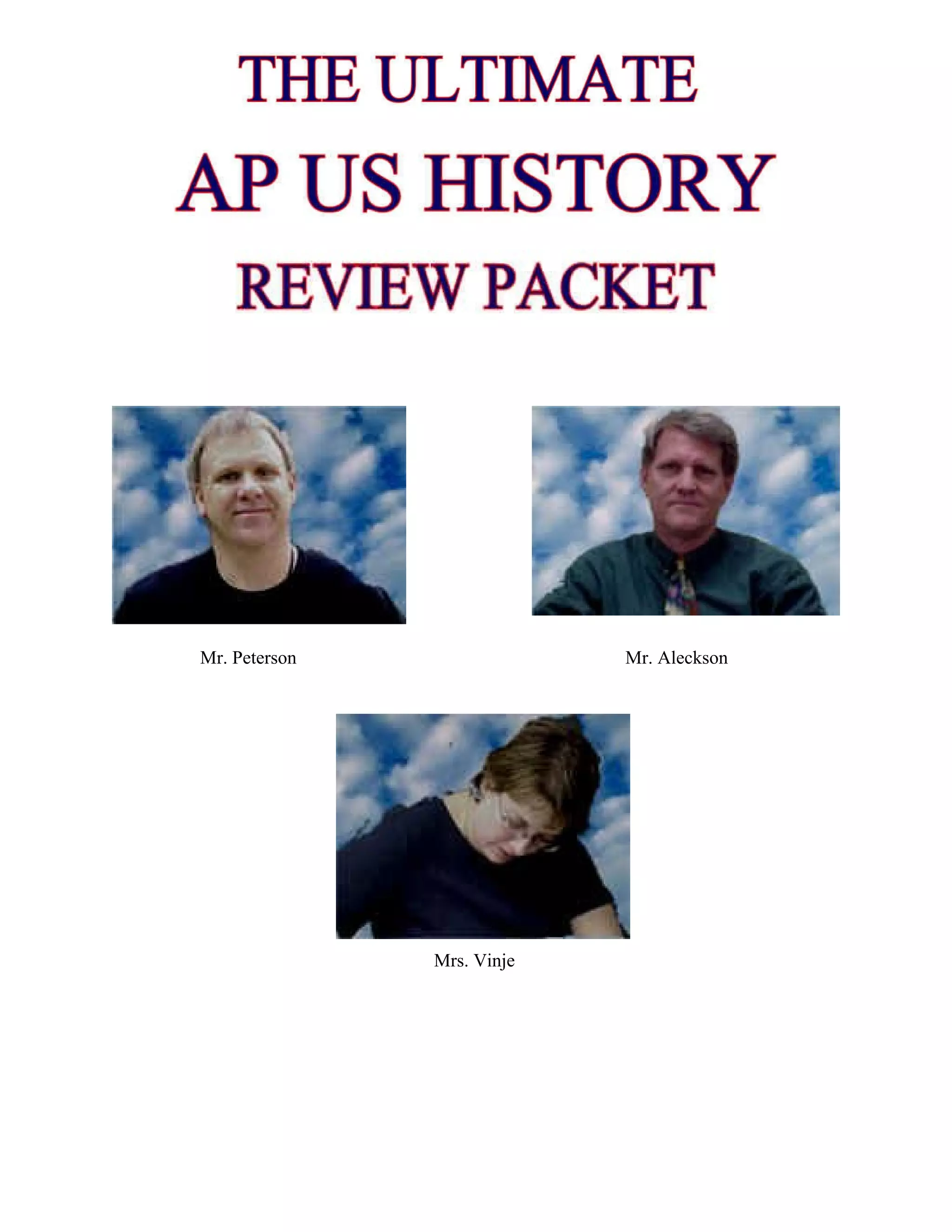 Apush review packet pdf. | PDF