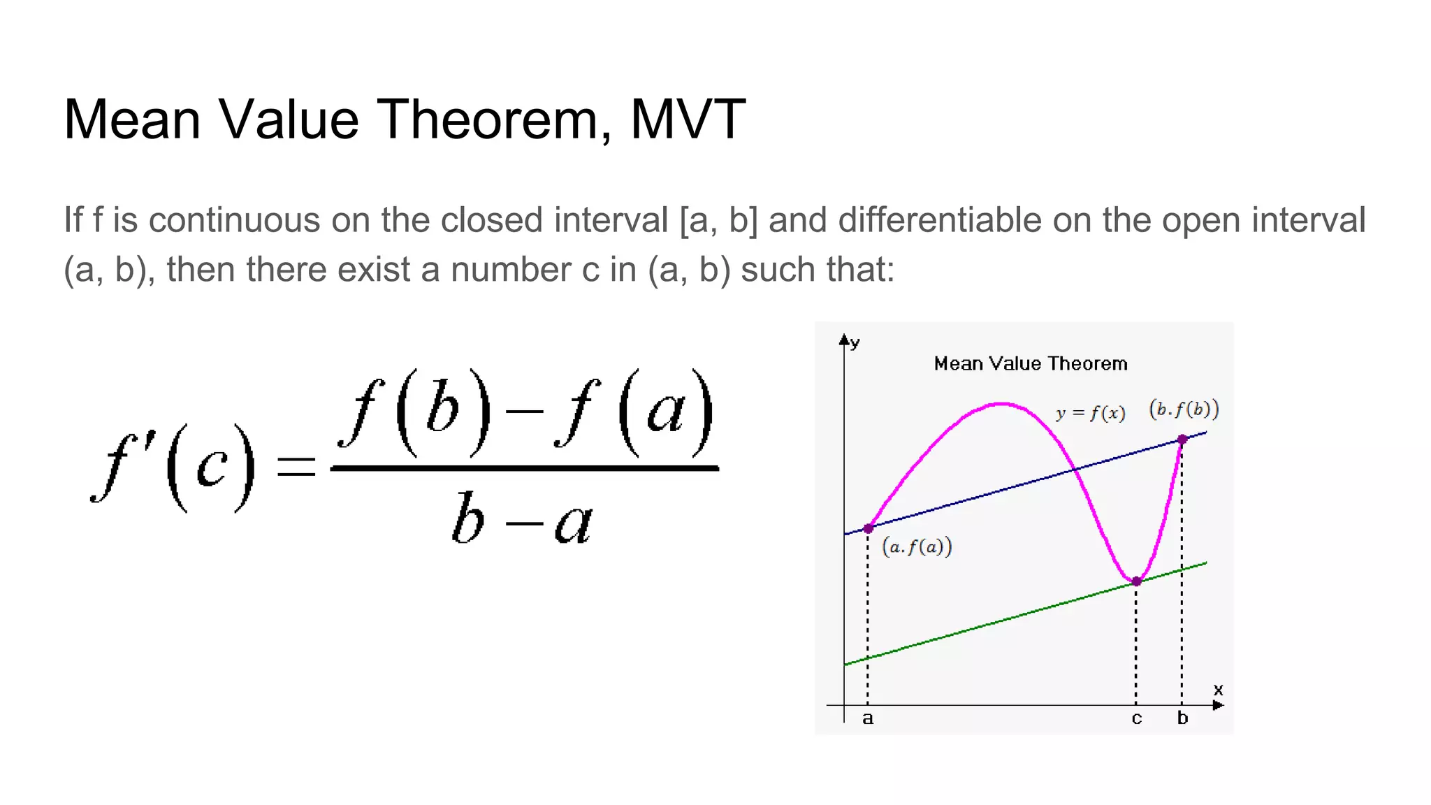 Ap review session continuity, differentiability and major theorems | PPT