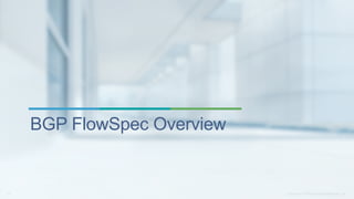 DDoS Mitigation using BGP Flowspec | PDF