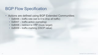 DDoS Mitigation using BGP Flowspec | PDF
