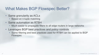 DDoS Mitigation using BGP Flowspec | PDF