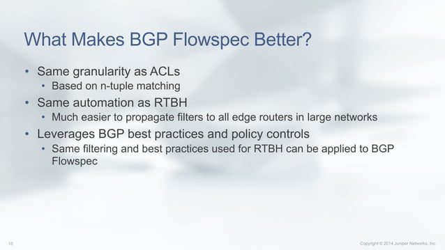 DDoS Mitigation using BGP Flowspec | PDF