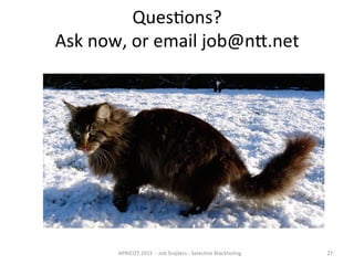 Selective blackholing - how to use & implement | PPT