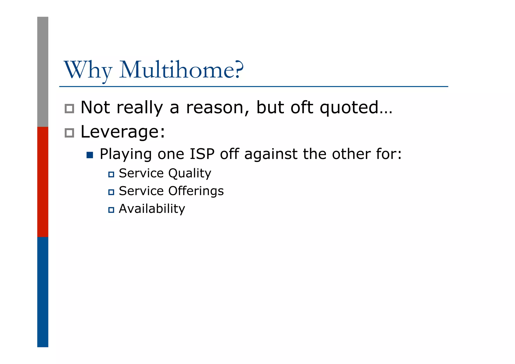 BGP Multihoming Techniques | PDF