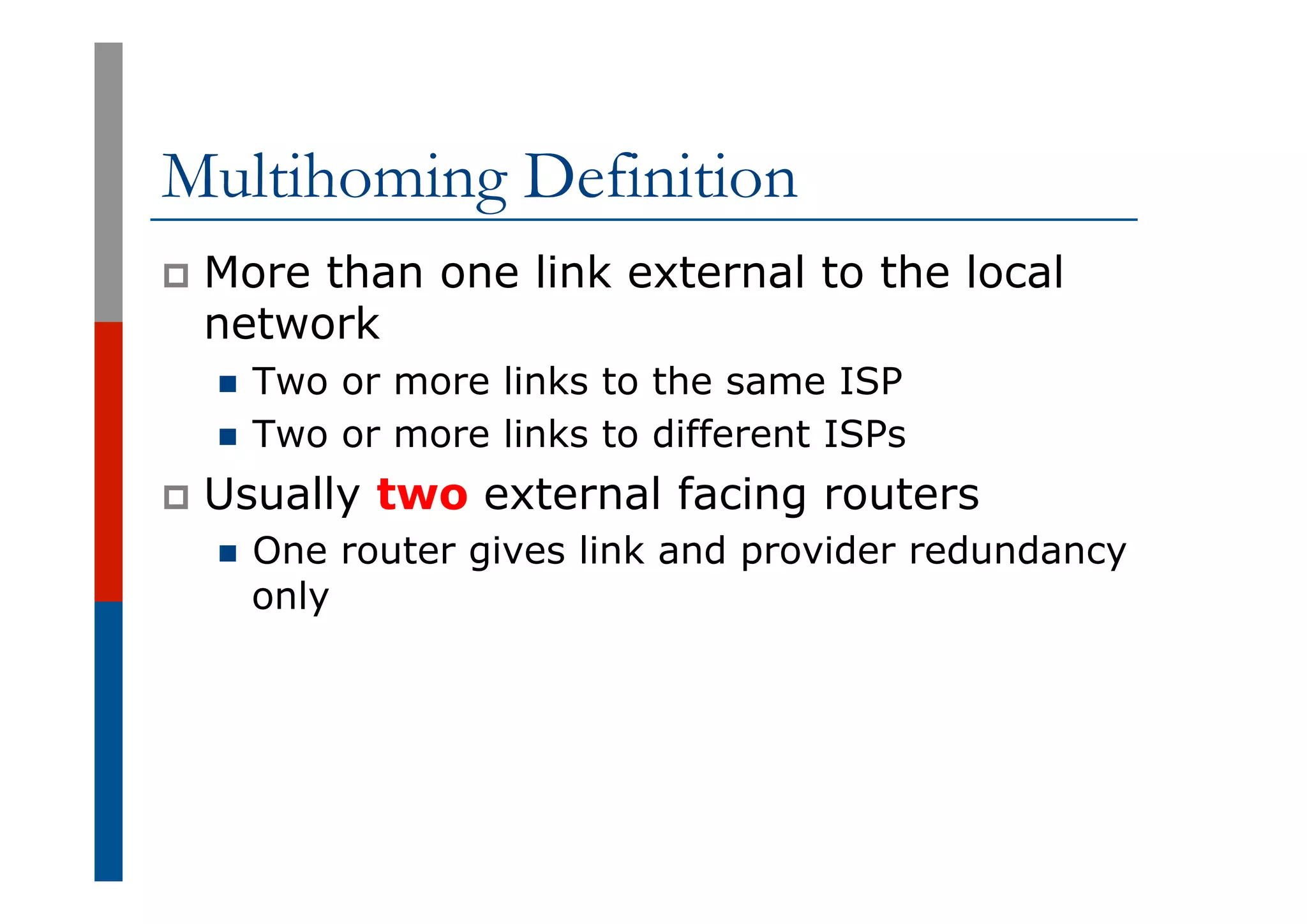 BGP Multihoming Techniques | PDF