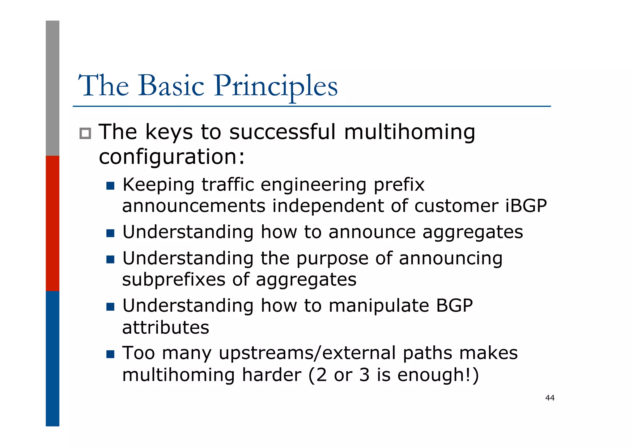BGP Multihoming Techniques | PDF