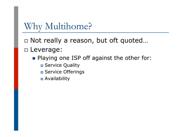 BGP Multihoming Techniques | PDF