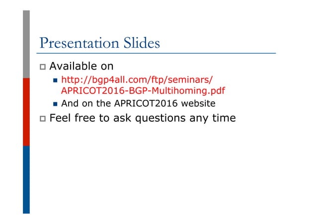 BGP Multihoming Techniques | PDF