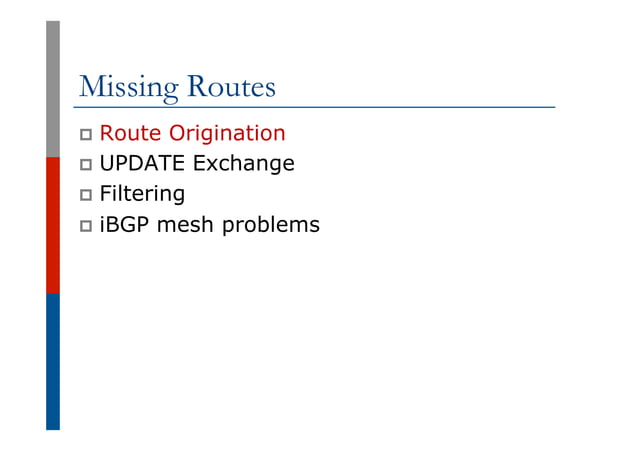Troubleshooting BGP | PPT