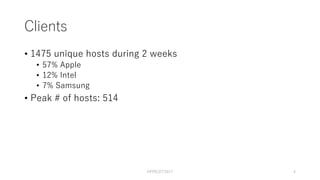 APRICOT 2017 conference network | PPT