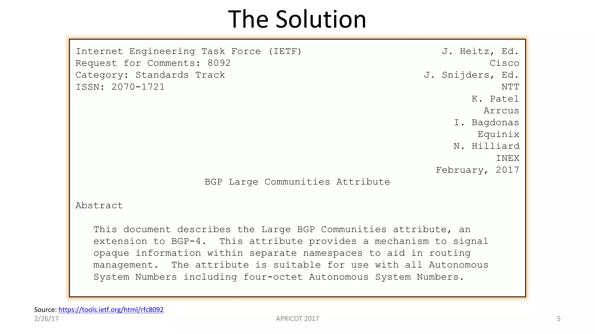 Large BGP Communities | PDF