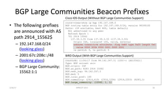Large BGP Communities | PDF