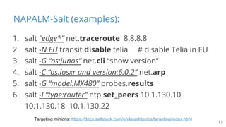 Network Automation with Salt and NAPALM: a self-resilient network | PDF