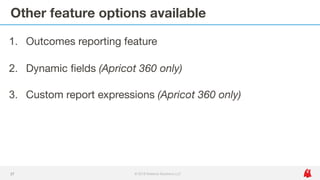 Assessments, scales, and scoring: How to track progress in Apricot | PPT