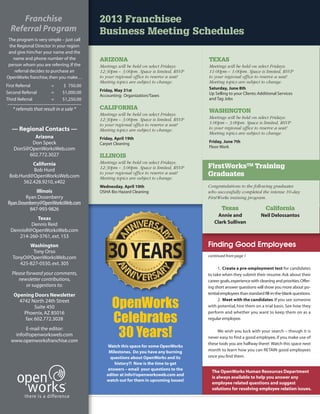 OpenWorks April 2013 Newsletter | PDF