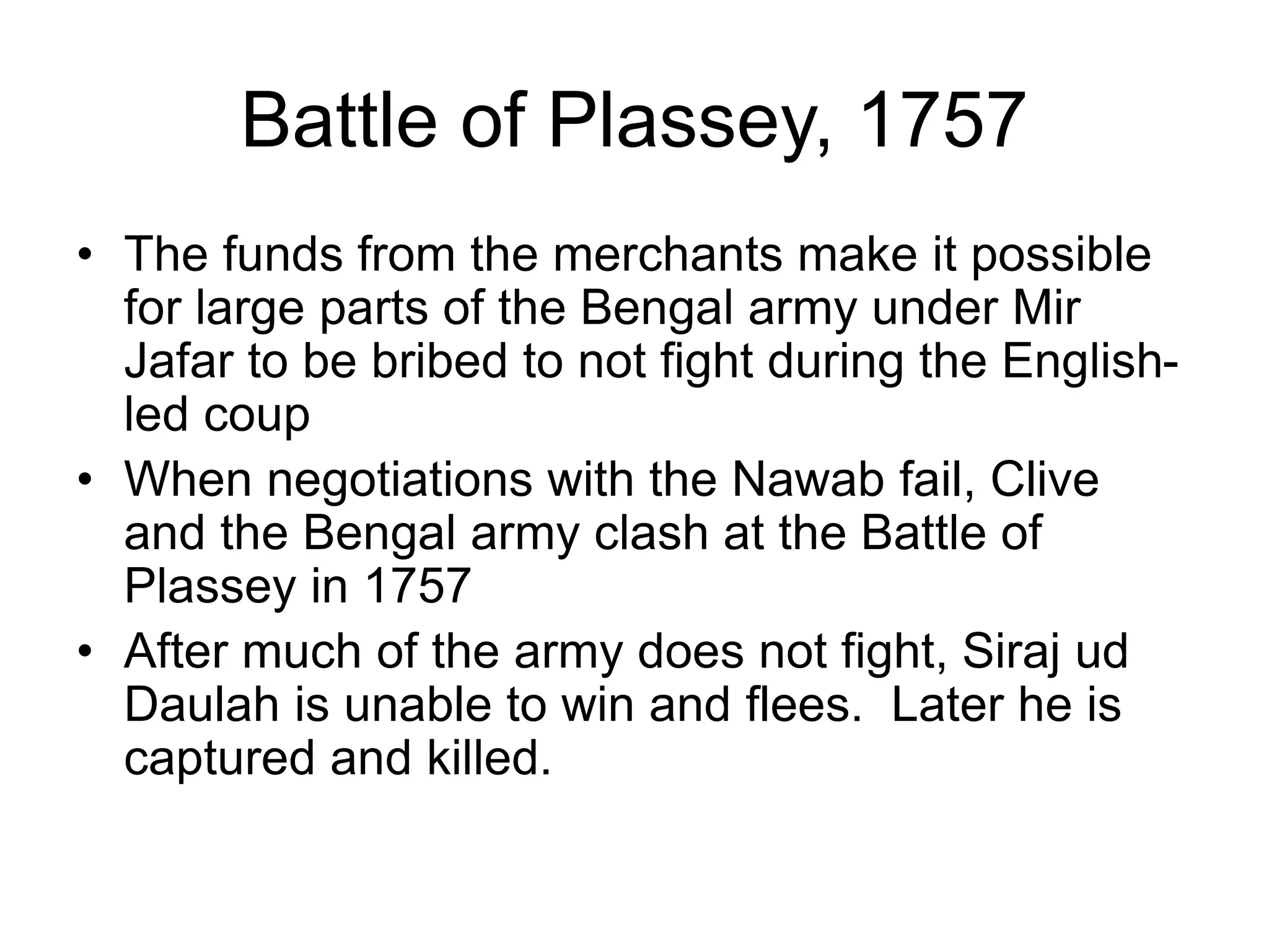 Battle of plassy 1757,Early history of european countries | PPT