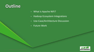 Apache NiFi in the Hadoop Ecosystem | PPTX