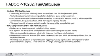 HDFS: Optimization, Stabilization and Supportability | PPT