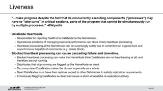 HDFS: Optimization, Stabilization and Supportability | PPT
