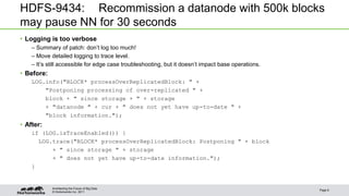 HDFS: Optimization, Stabilization and Supportability | PPT
