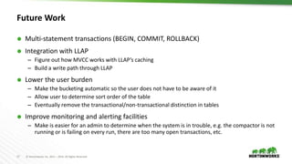 Apache Hive on ACID | PPTX | Databases | Computer Software and Applications