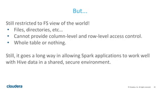 Securing Spark Applications | PPTX | Cloud Computing | Internet